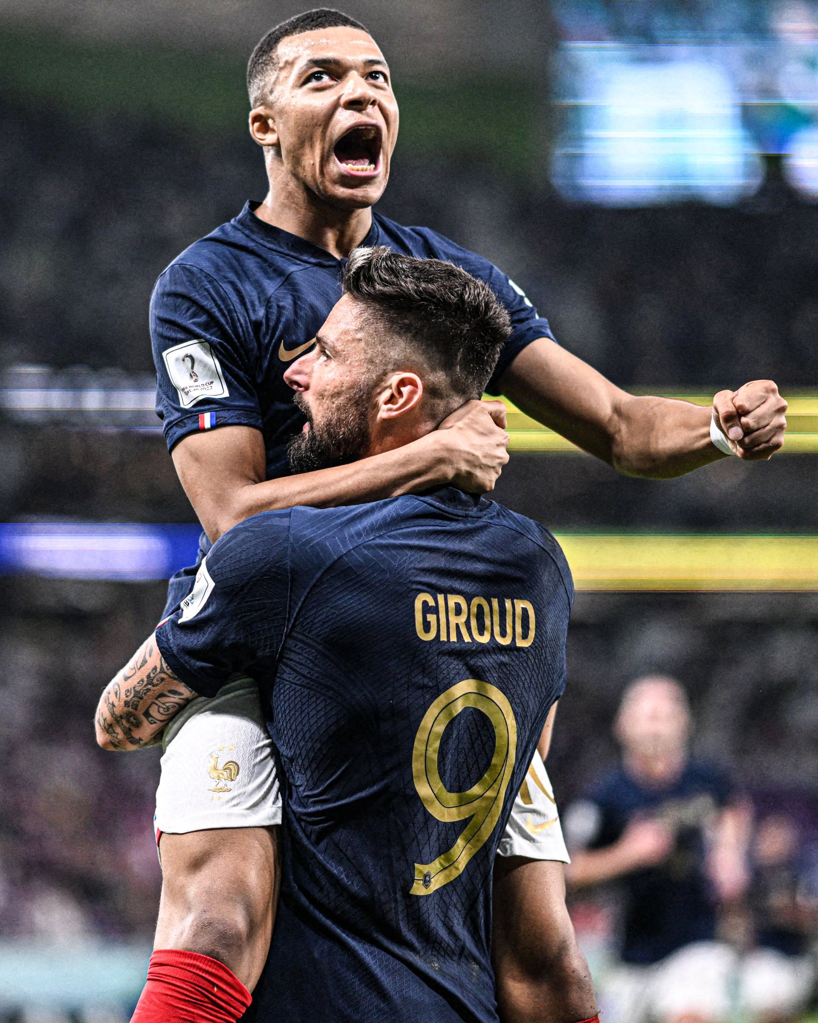 โลกโซเชียลกรี๊ด ! คู่จิ้น Olivier Giroud และ Kylian Mbappe นำฝรั่งเศส ...